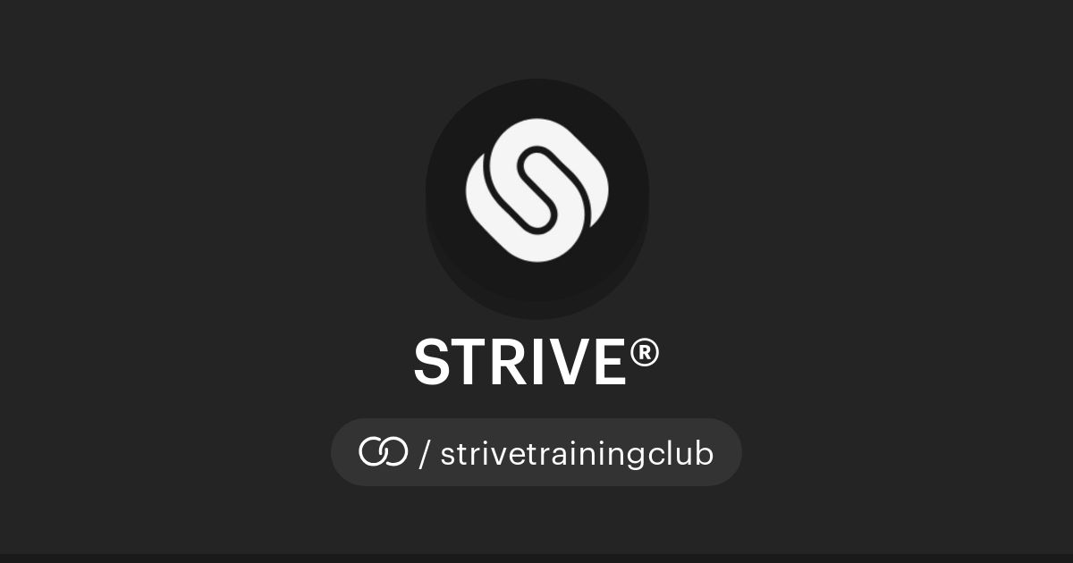 STRIVE® (/strivetrainingclub) · solo.to