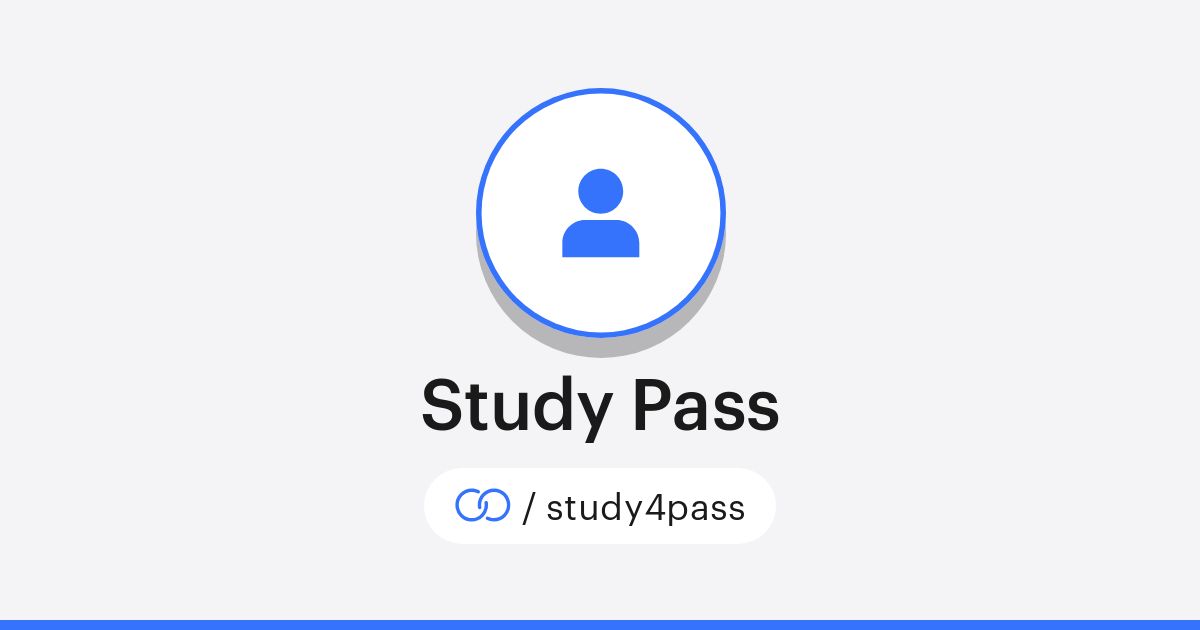 Study Pass (/study4pass) · solo.to