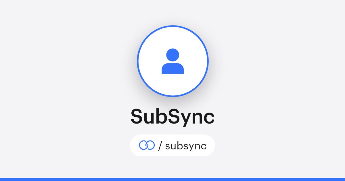 SubSync · solo.to