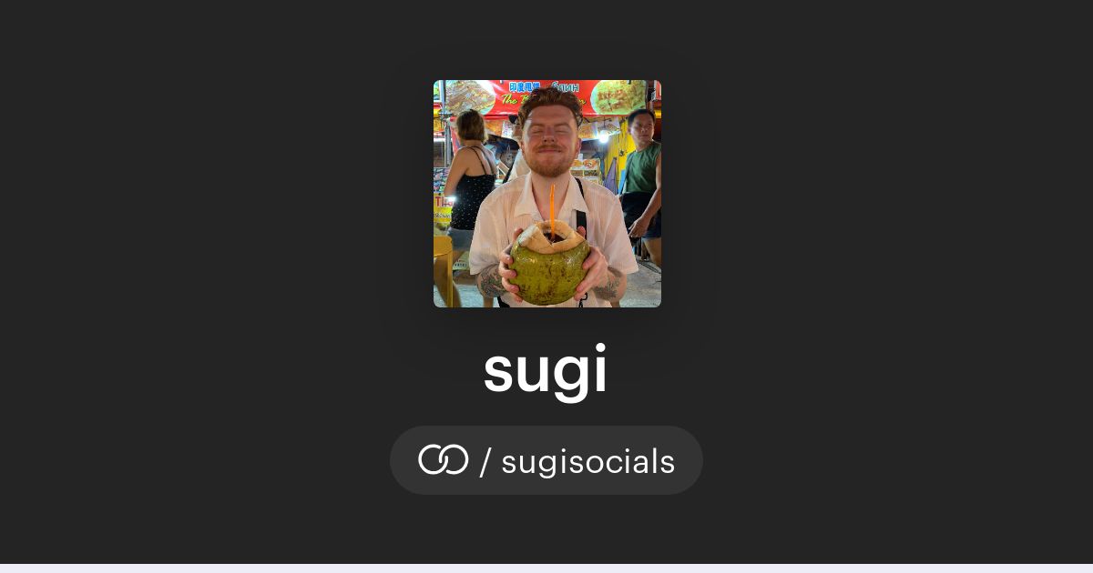 sugi (/sugisocials) · solo.to