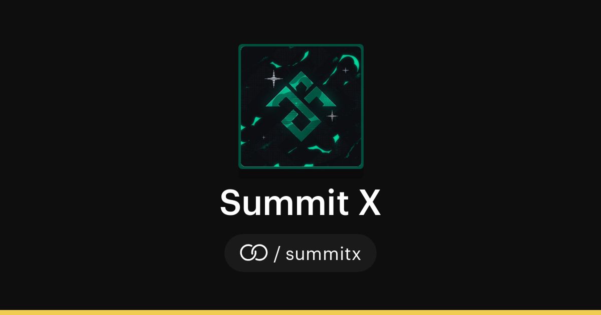 Summit X (/summitx) · solo.to