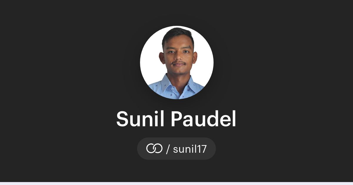 Sunil Paudel (/sunil17) · solo.to