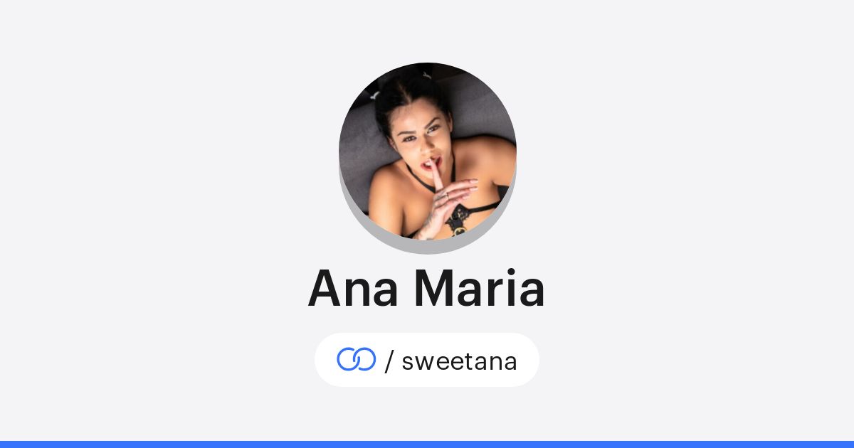 Ana Maria (/sweetana) · solo.to