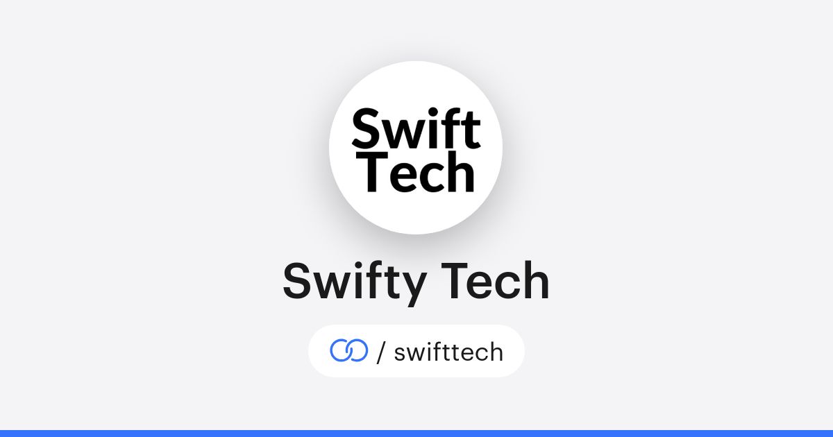 Swifty Tech (/swifttech) · solo.to