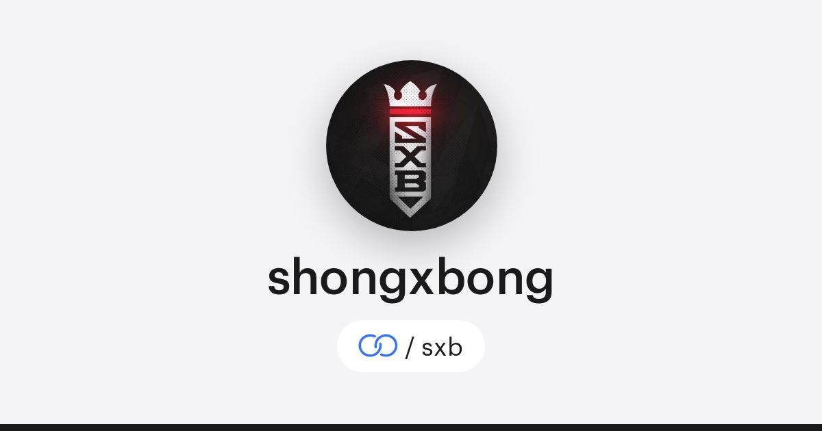 shongxbong (/sxb) · solo.to