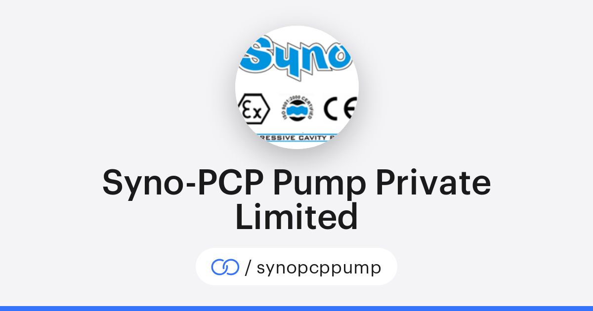 Syno-PCP Pump Private Limited (/synopcppump) · solo.to