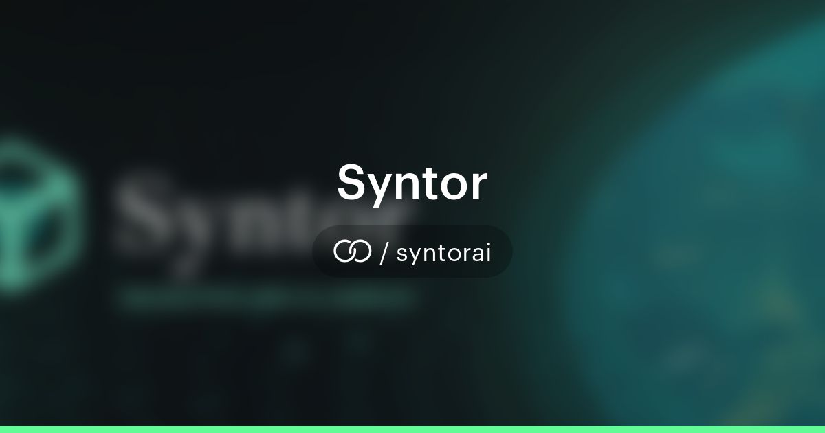 Syntor (/syntorai) · solo.to