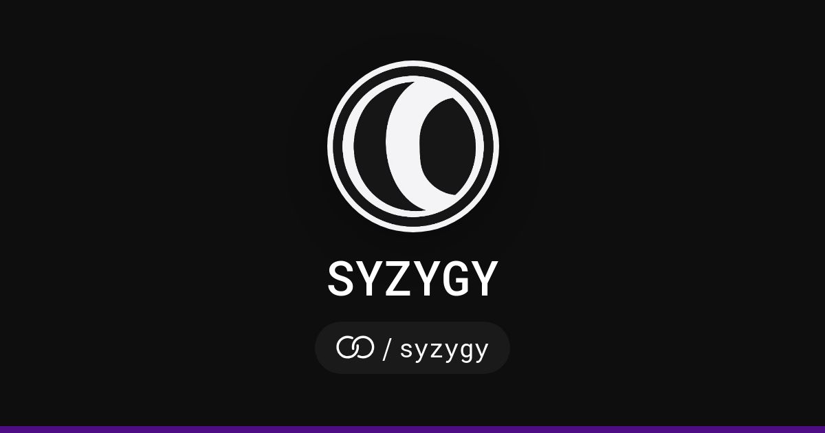 SYZYGY · solo.to