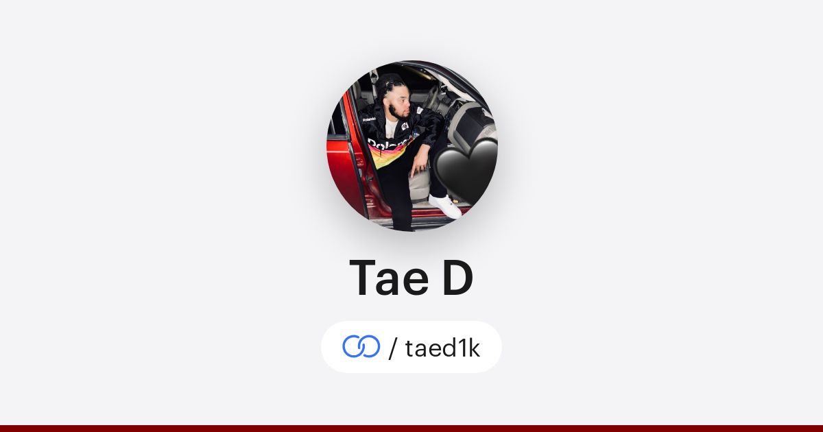 Tae D (/taed1k) · solo.to