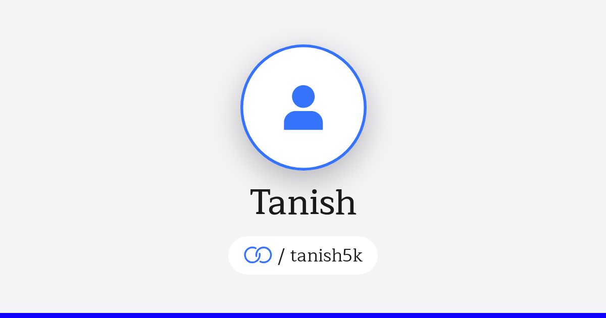 Tanish (/tanish5k) · solo.to