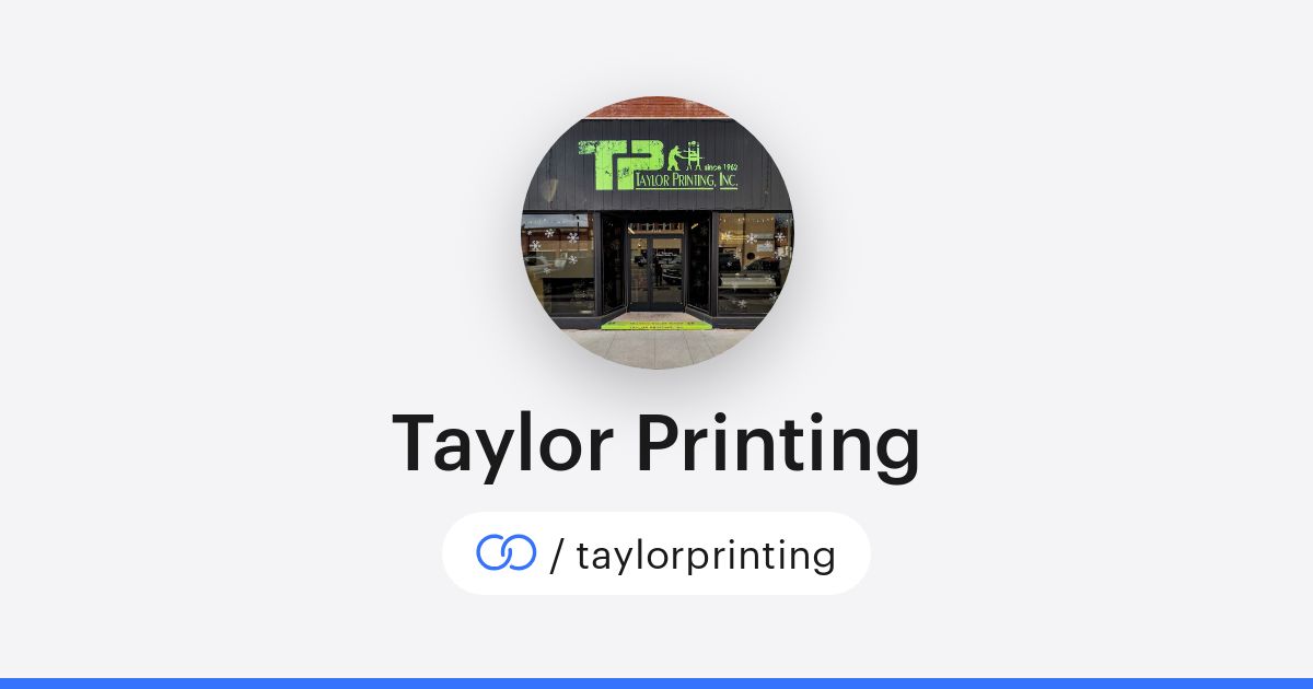 Taylor Printing (/taylorprinting) · solo.to