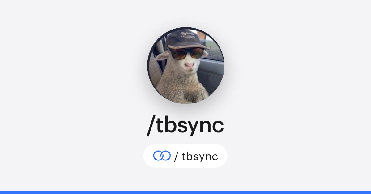 /tbsync · solo.to