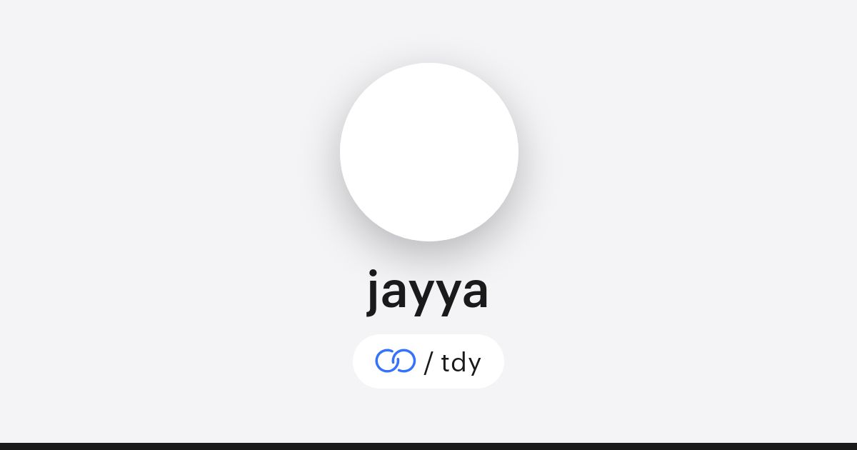 jayya (/tdy) · solo.to