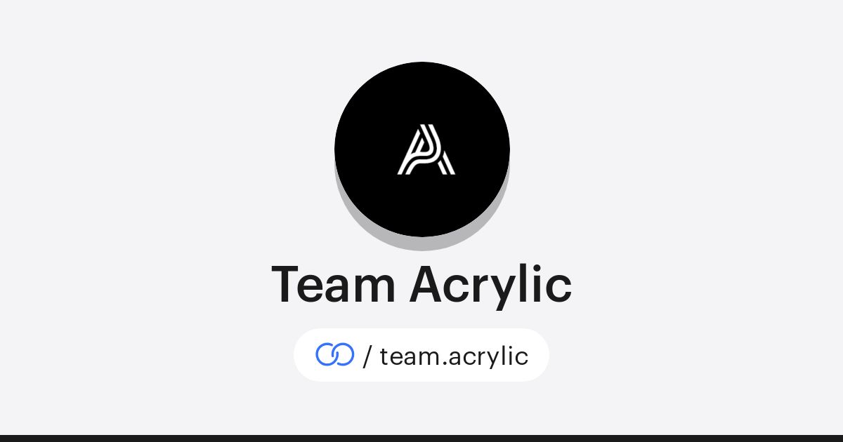 Team Acrylic (/team.acrylic) · solo.to