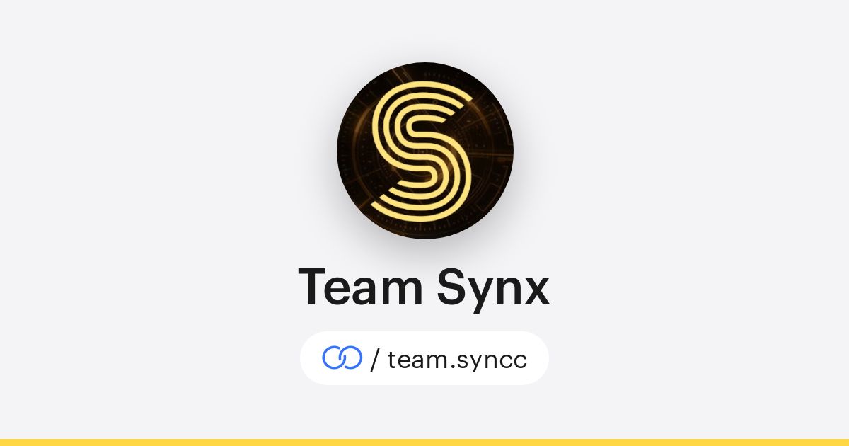 Team Synx (/team.syncc) · solo.to