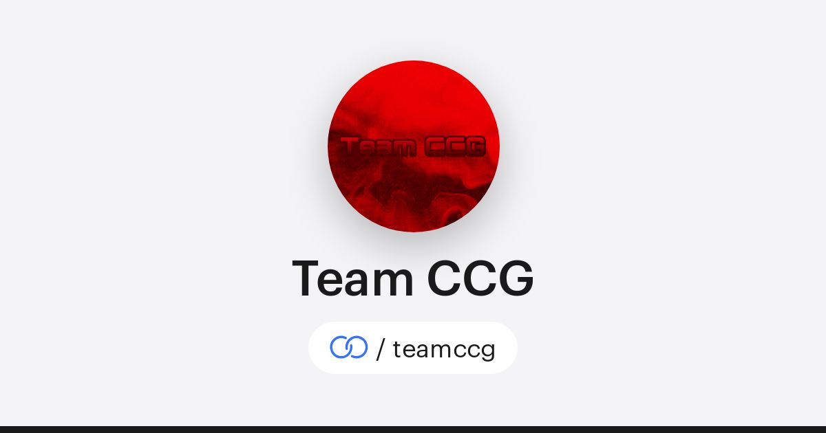 Team CCG (/teamccg) · solo.to