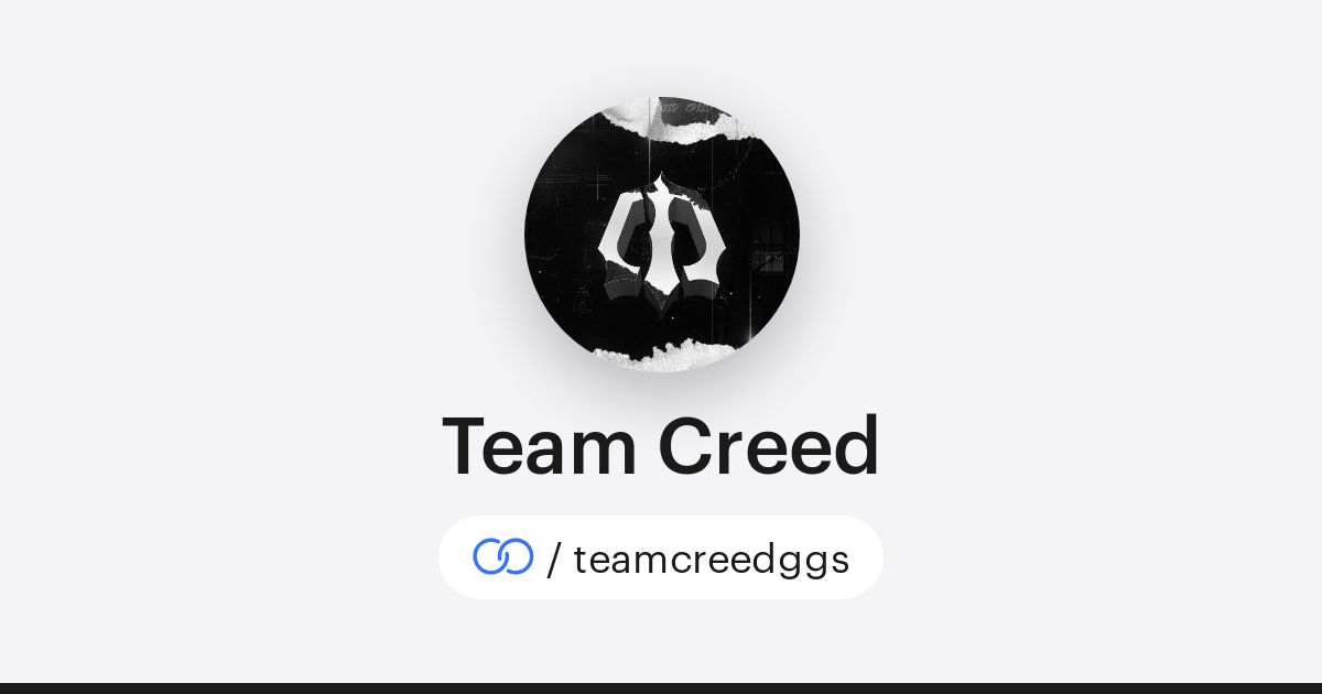 Team Creed (/teamcreedggs) · solo.to