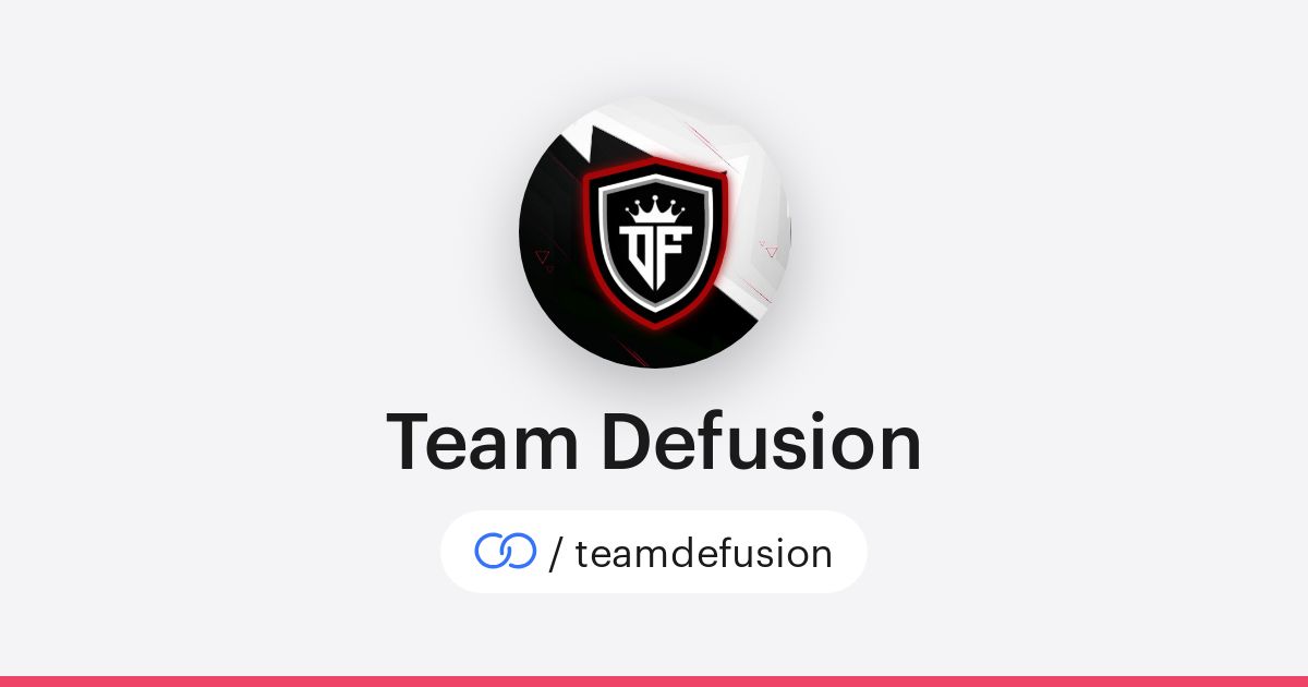 Team Defusion (/teamdefusion) · solo.to