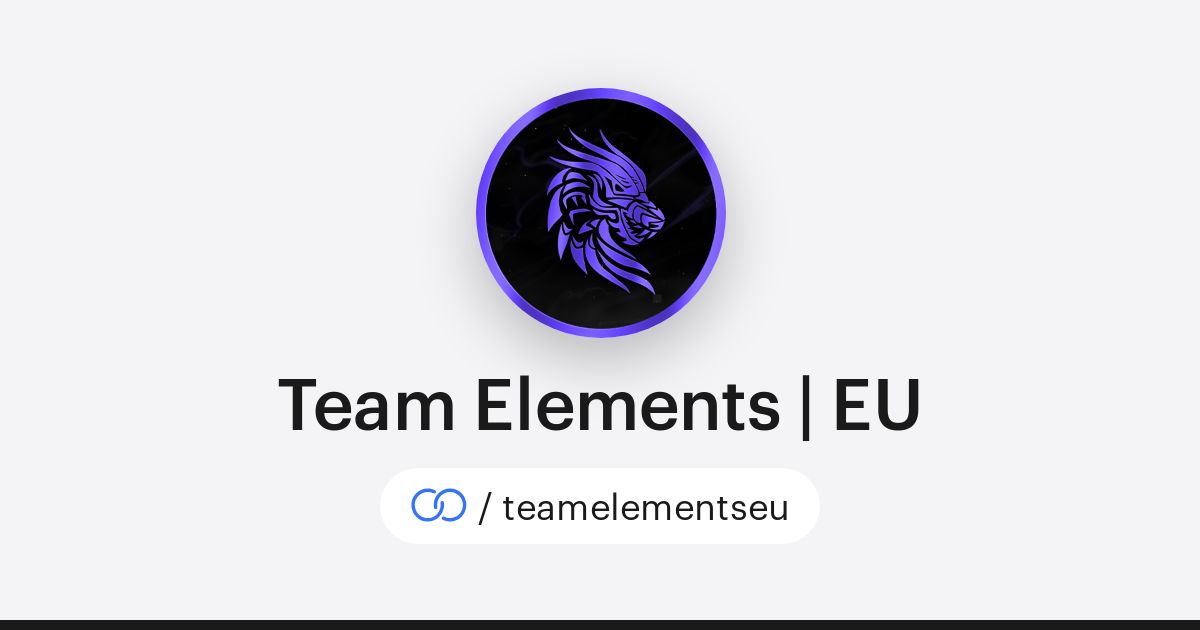 Team Elements | EU (/teamelementseu) · solo.to