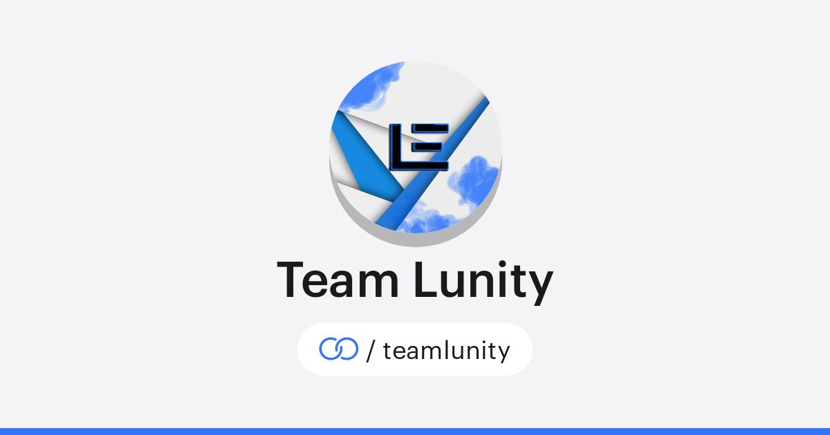 Team Lunity (/teamlunity) · solo.to