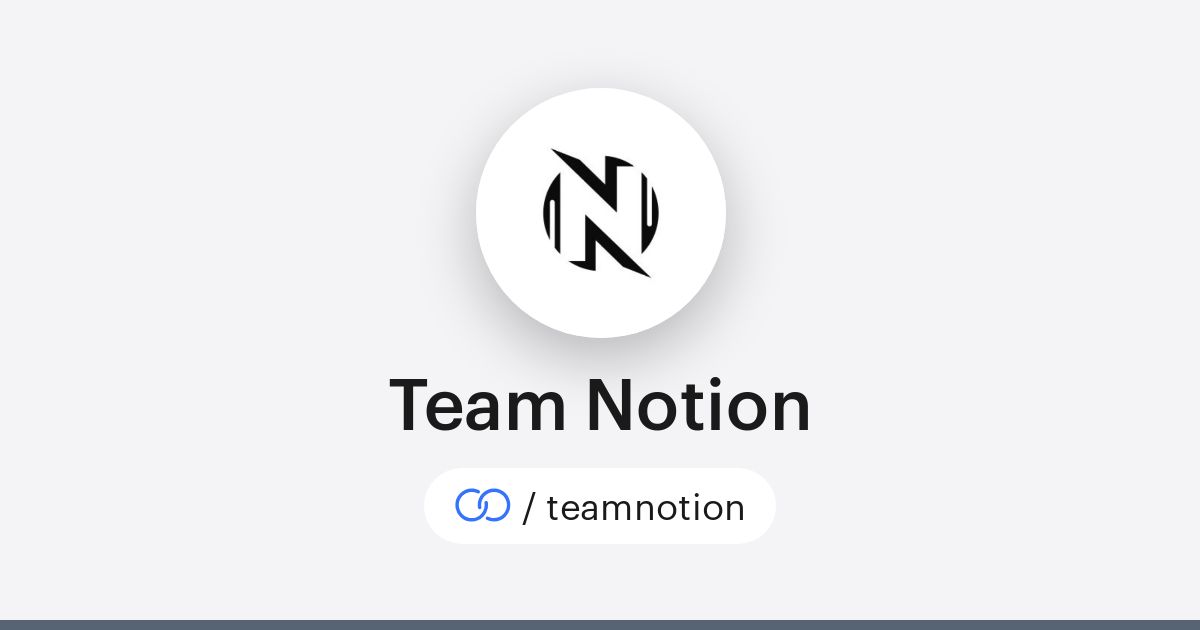 Team Notion (/teamnotion) · solo.to