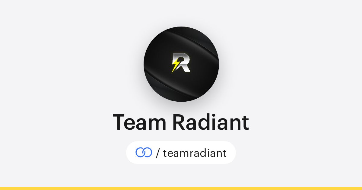 Team Radiant (/teamradiant) · solo.to