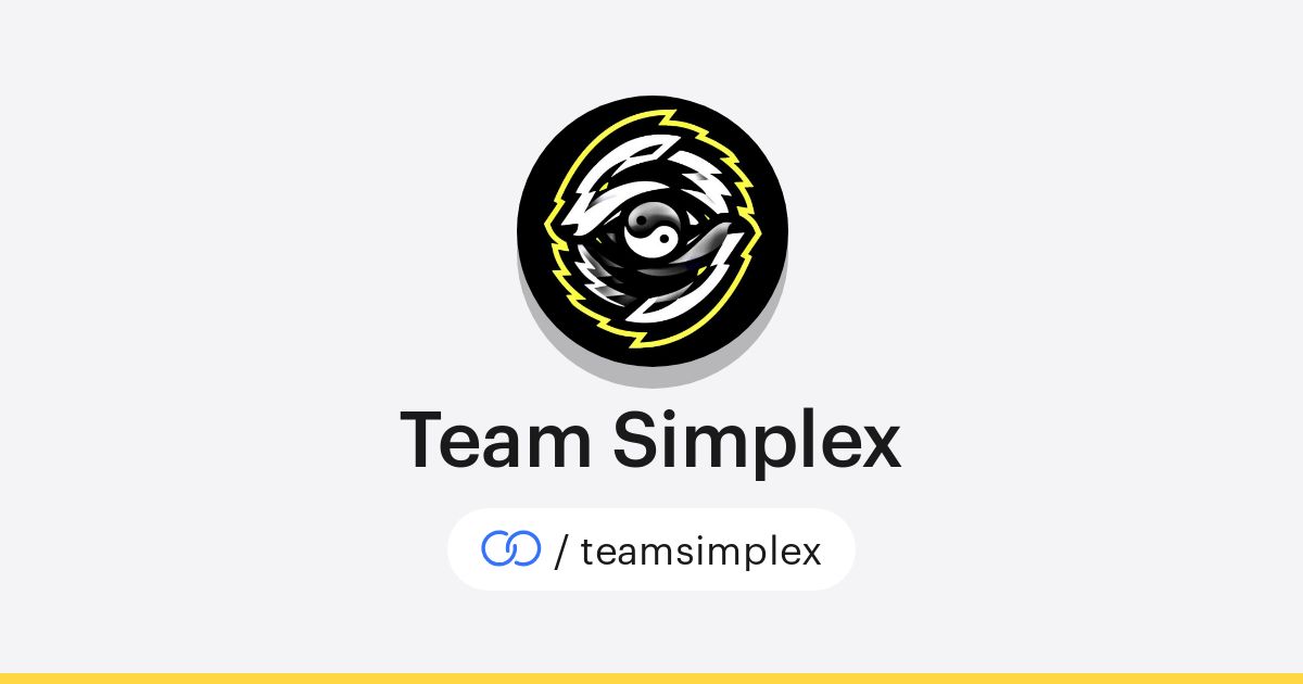 Team Simplex (/teamsimplex) · solo.to