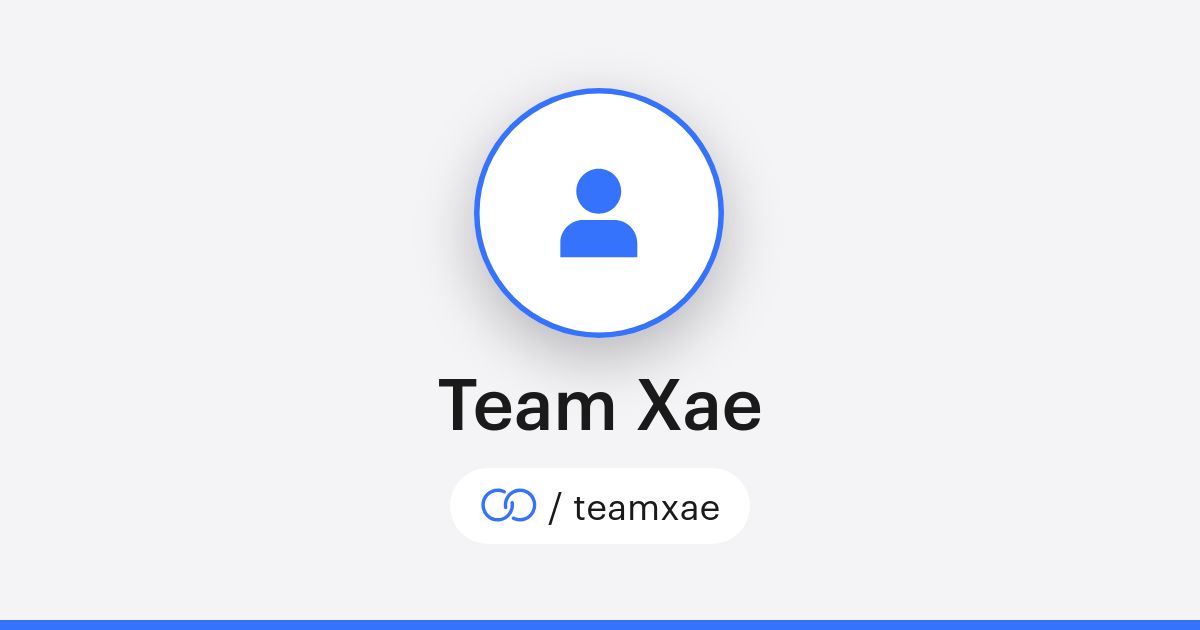 Team Xae (/teamxae) · solo.to