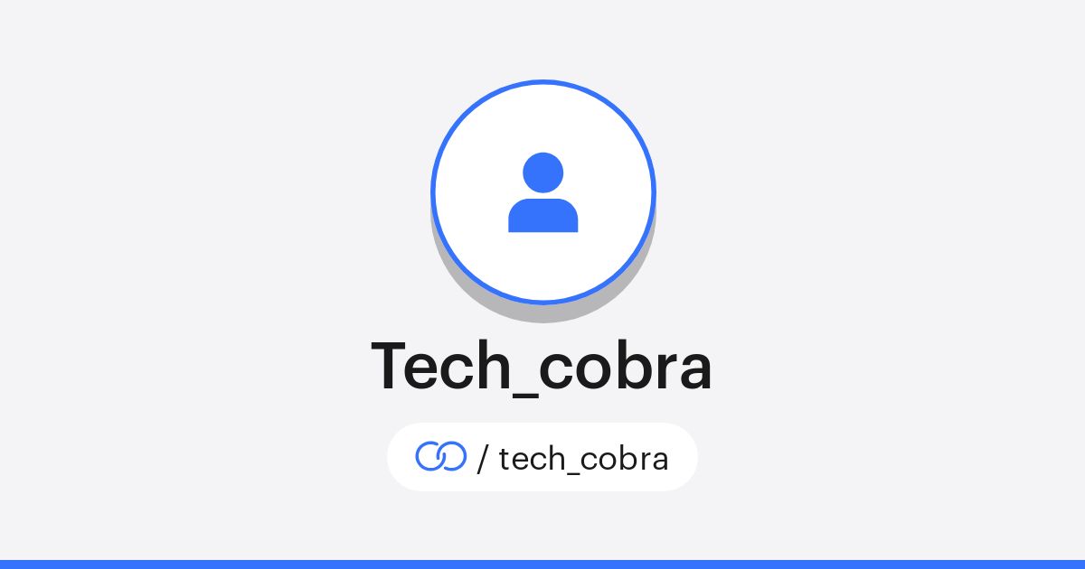 Tech_cobra · solo.to
