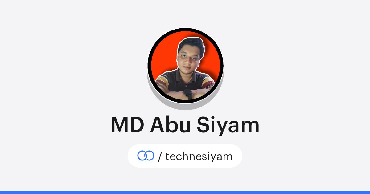 MD Abu Siyam (/technesiyam) · solo.to