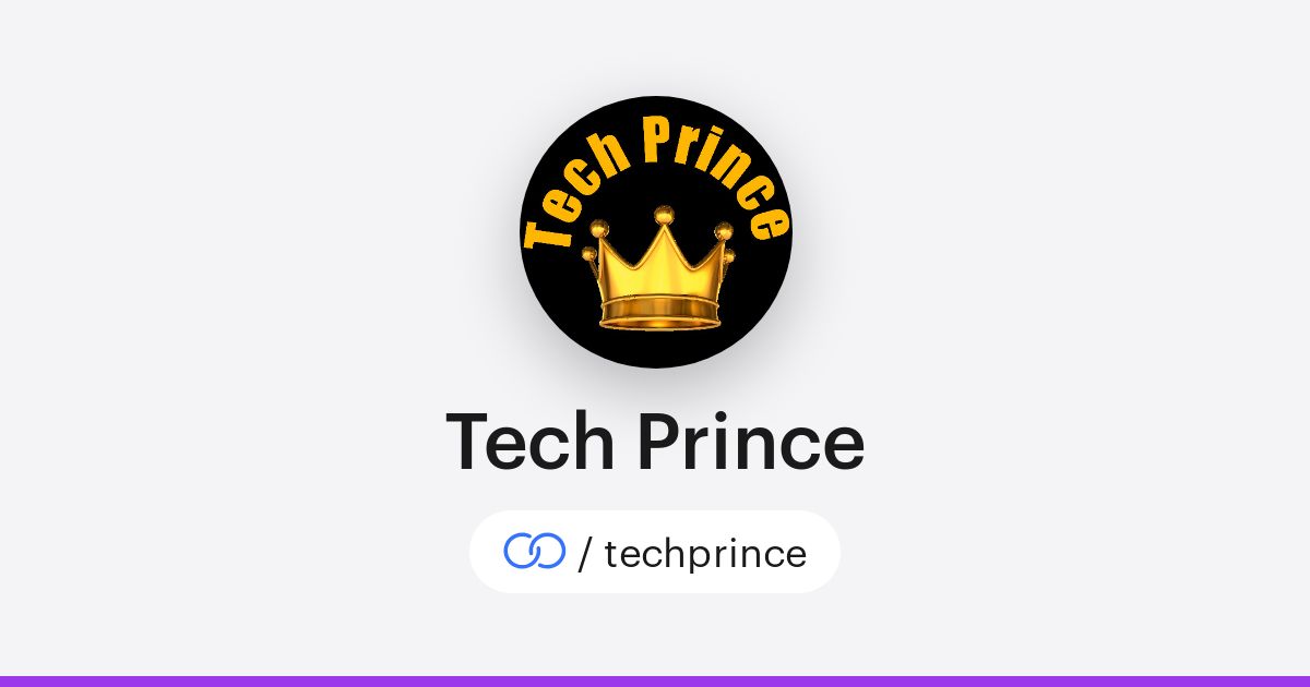 Tech Prince (/techprince) · solo.to
