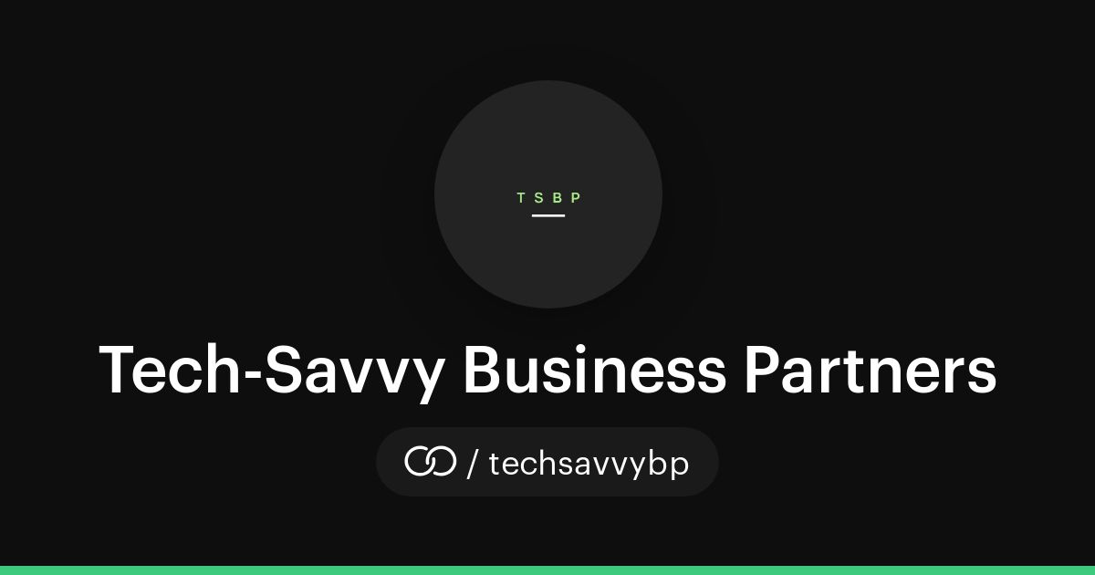 Tech-Savvy Business Partners (/techsavvybp) · solo.to