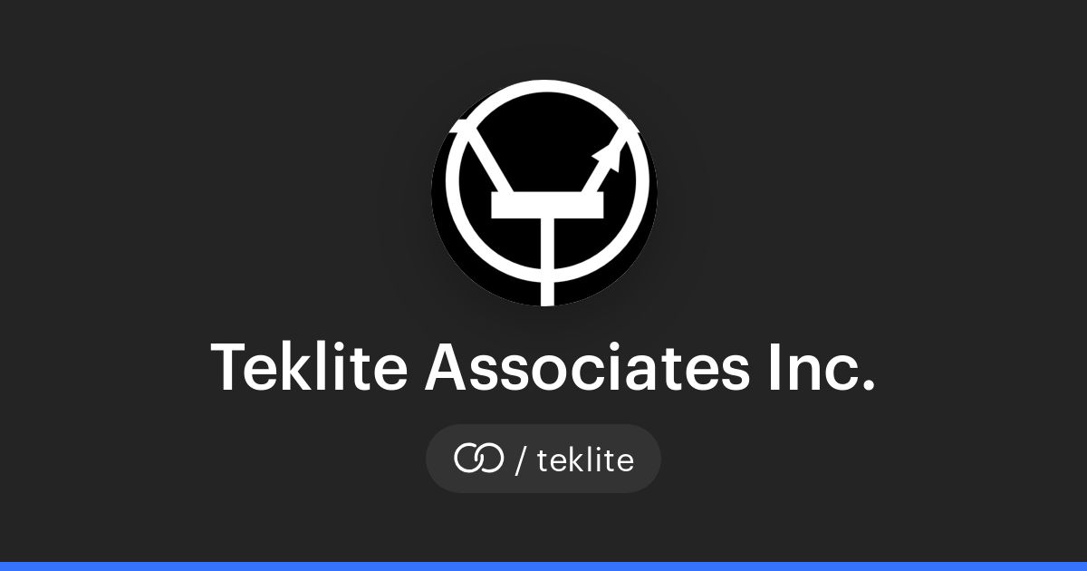 Teklite Associates Inc. (/teklite) · solo.to
