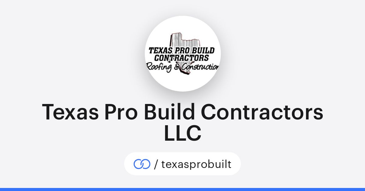 Texas Pro Build Contractors LLC (/texasprobuilt) · solo.to