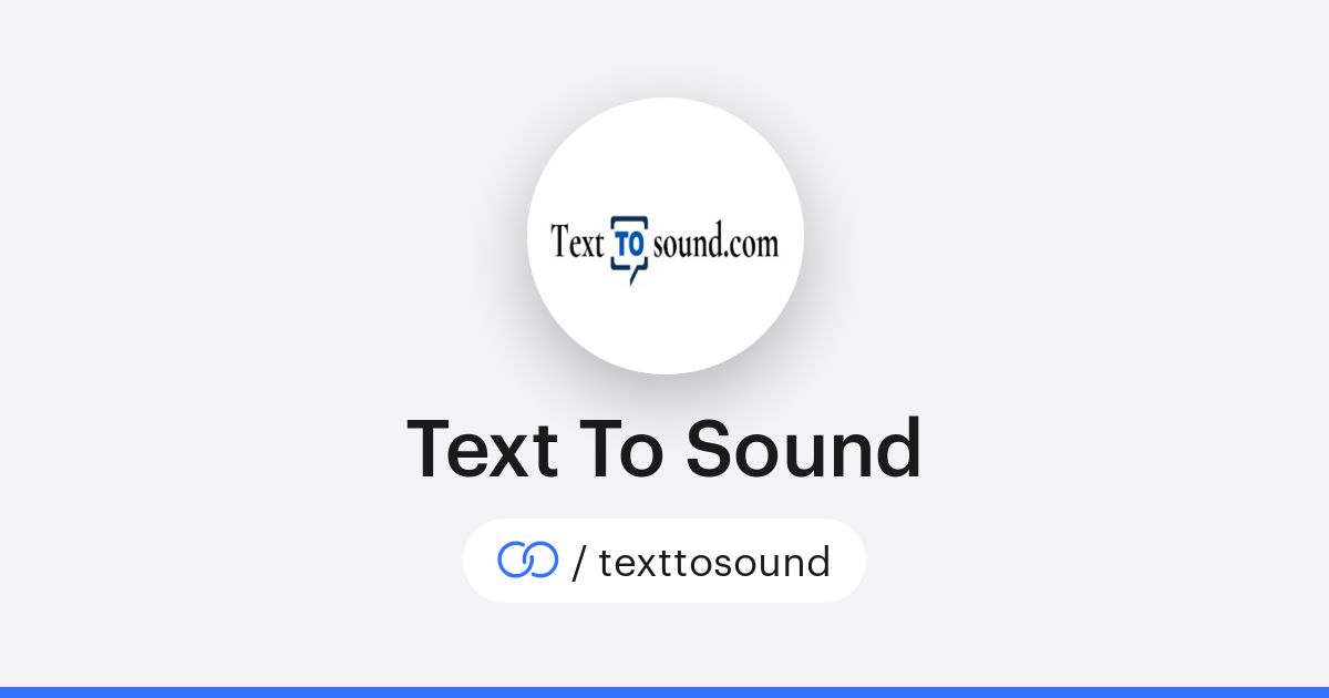 Text To Sound (/texttosound) · solo.to