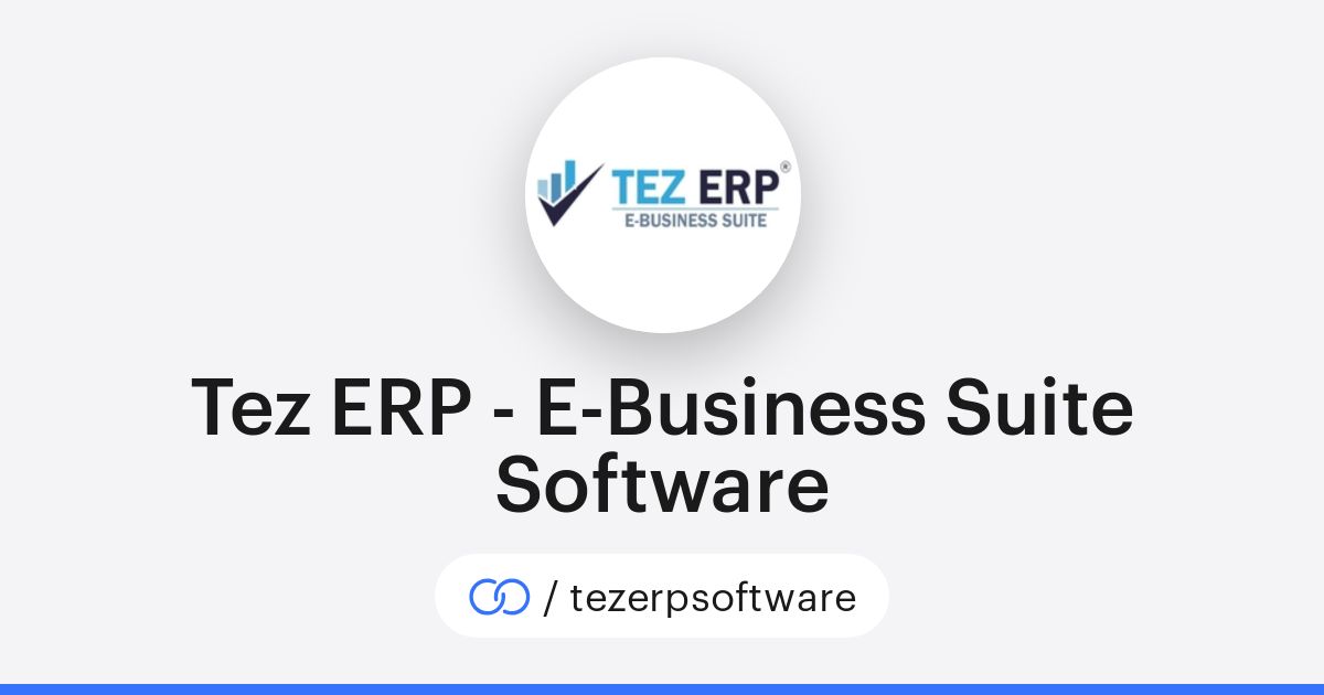 Tez ERP - E-Business Suite Software (/tezerpsoftware) · solo.to