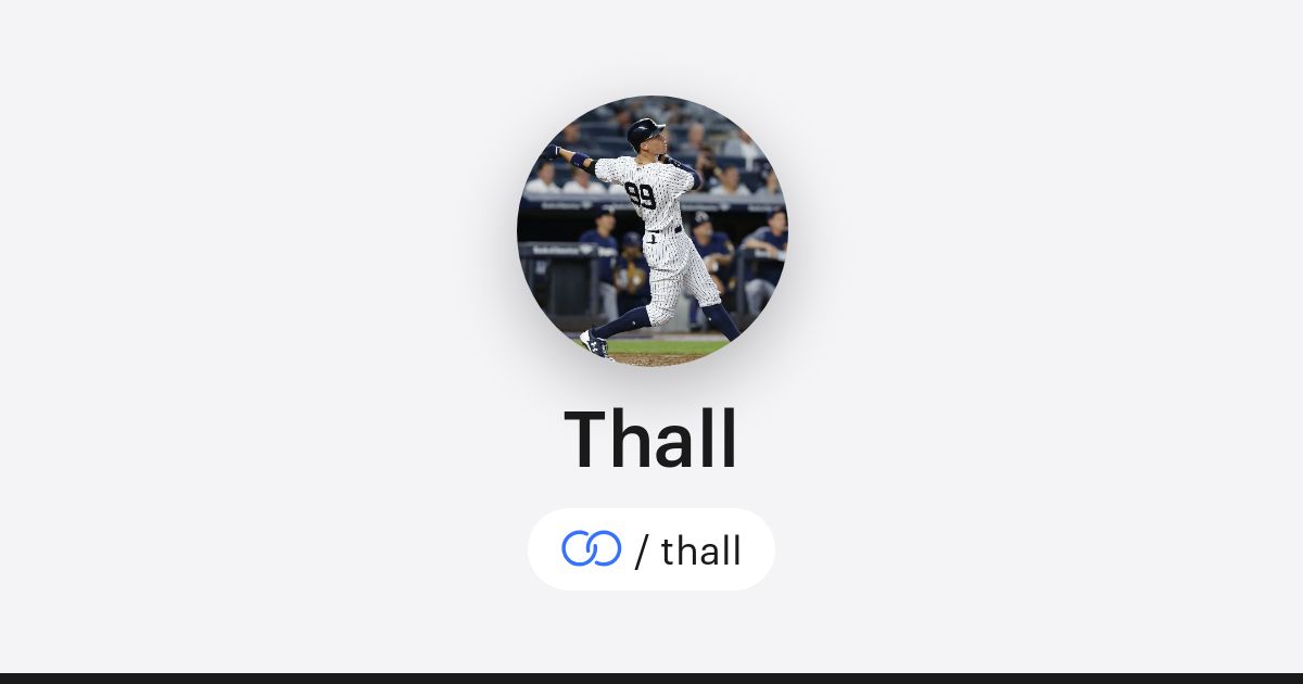 Thall (/thall) · solo.to