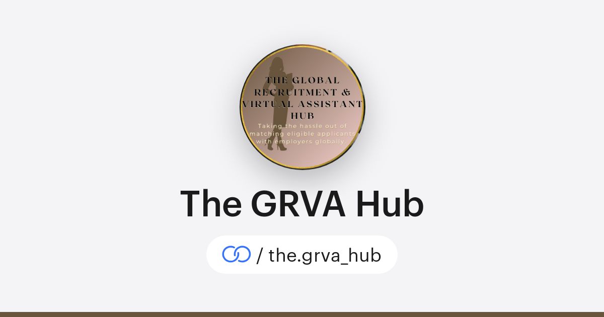 The GRVA Hub (/the.grva_hub) · solo.to