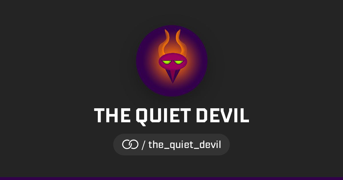 THE QUIET DEVIL (/the_quiet_devil) · solo.to