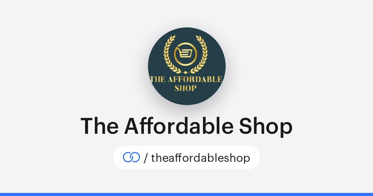 The Affordable Shop (/theaffordableshop) · solo.to