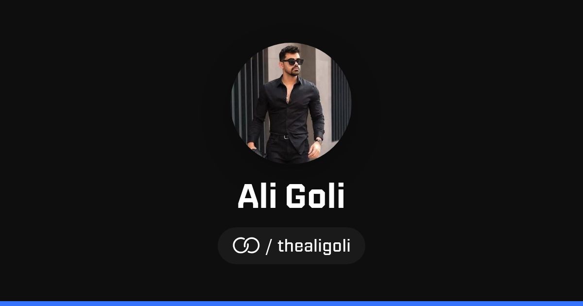 Ali Goli (/thealigoli) · solo.to