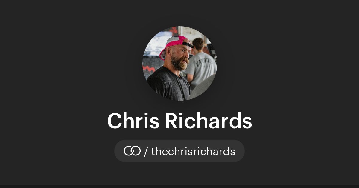 Chris Richards (/thechrisrichards) · solo.to