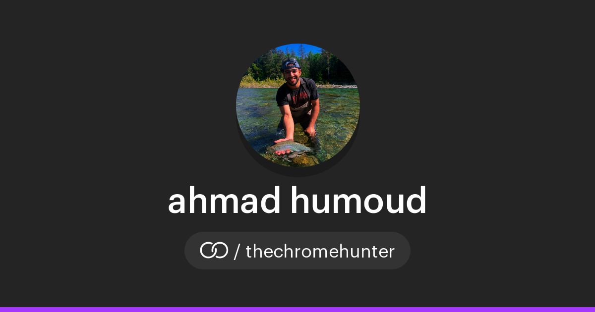 ahmad humoud (/thechromehunter) · solo.to