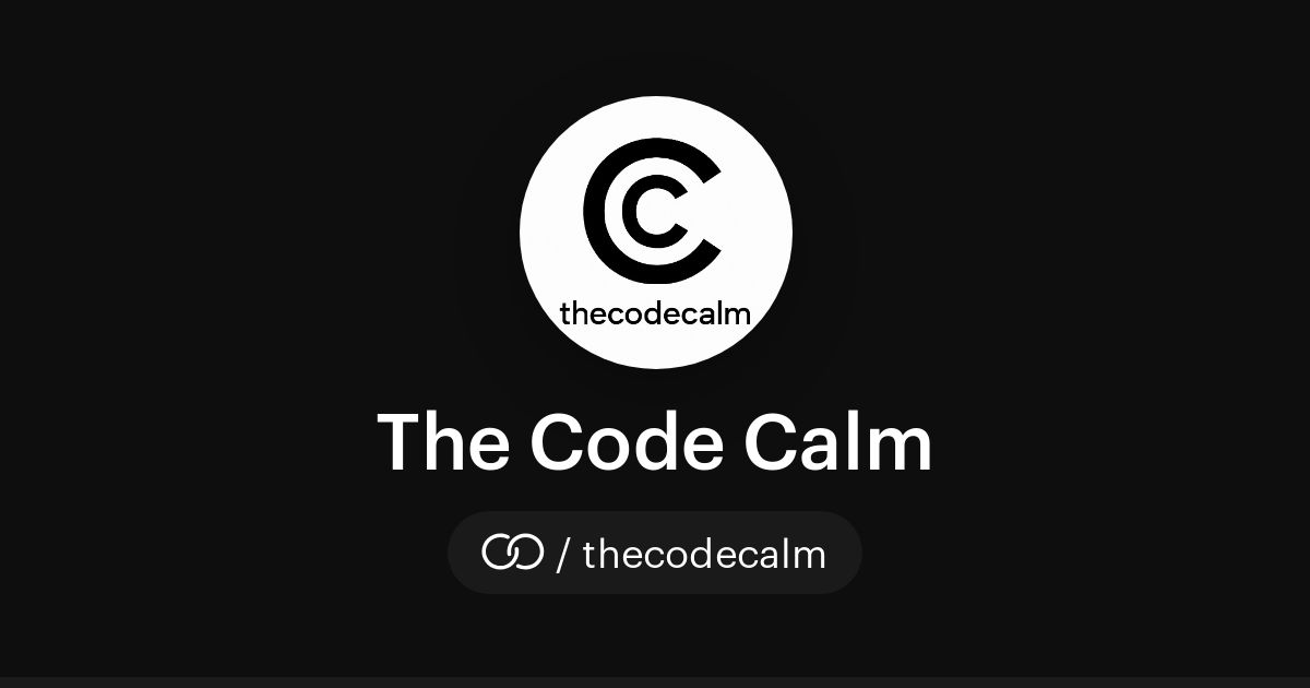 The Code Calm (/thecodecalm) · solo.to