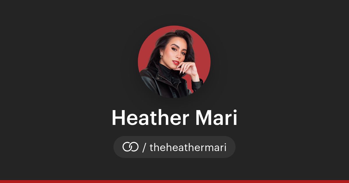 Heather Mari (/theheathermari) · solo.to