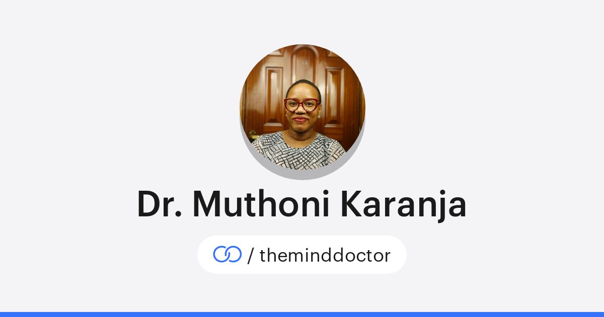 Dr. Muthoni Karanja (/theminddoctor) · solo.to