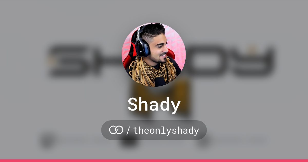 Shady (/theonlyshady) · solo.to