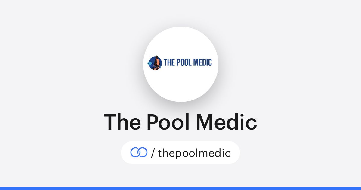 The Pool Medic (/thepoolmedic) · solo.to