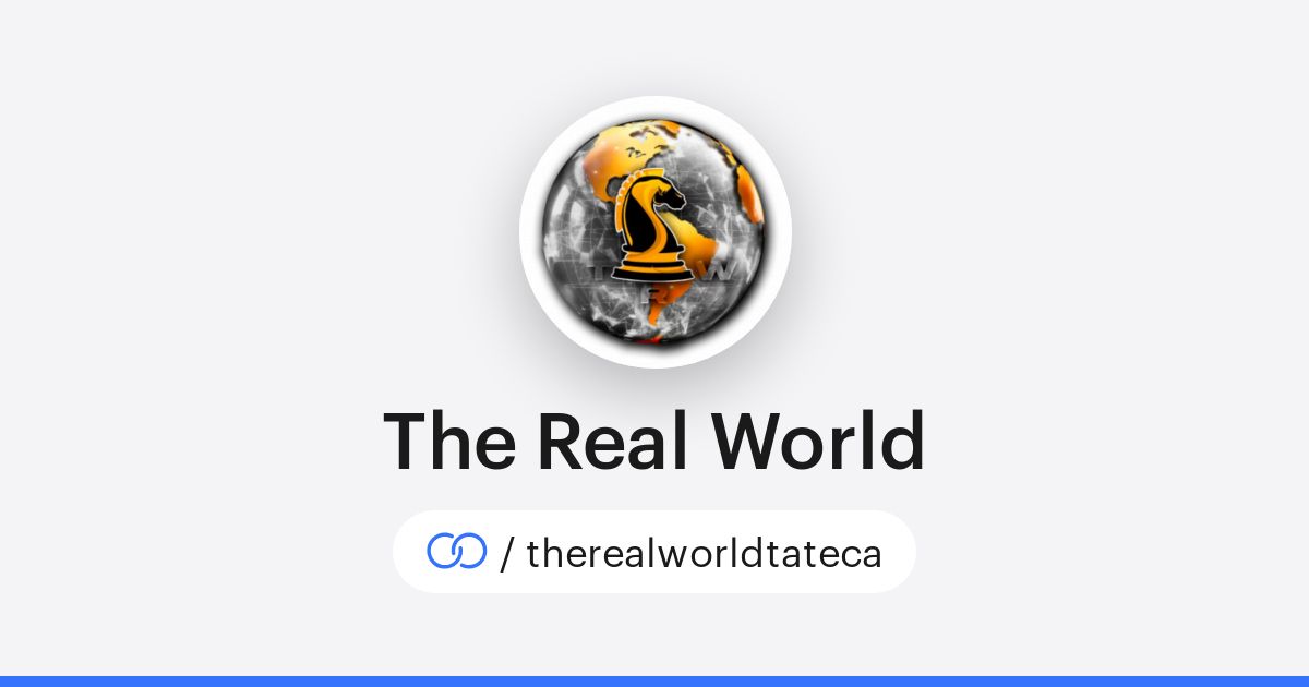 The Real World (/therealworldtateca) · solo.to