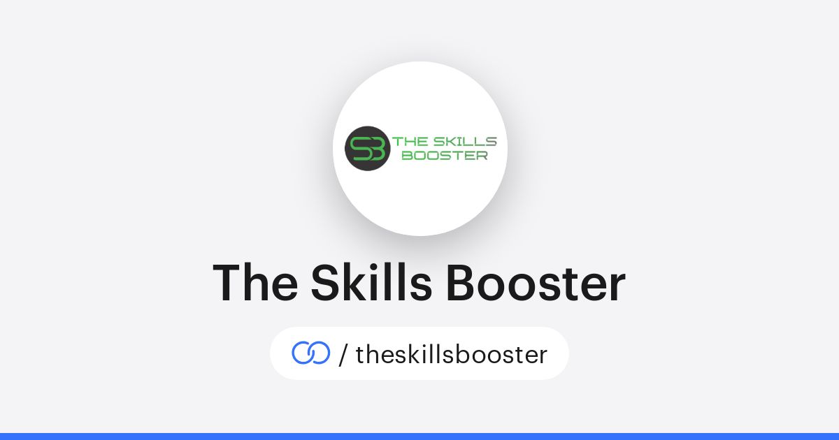 The Skills Booster (/theskillsbooster) · solo.to